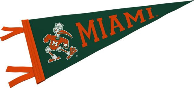 University of Miami Hurricanes 12'' x 30'' Pennant – allCanes