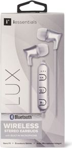 iEssentials LUX Bluetooth Stereo Earbuds- Silver – allCanes